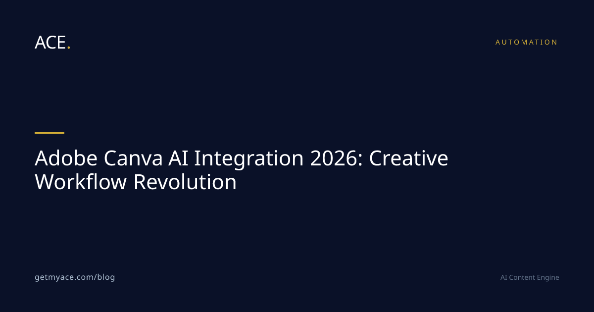 Adobe Canva AI Integration 2026: Creative Workflow Revolution